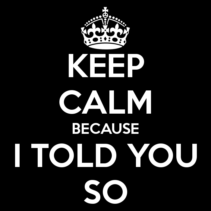 I Told You So | TIME in the Word Ministries